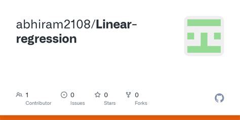 GitHub Abhiram2108 Linear Regression