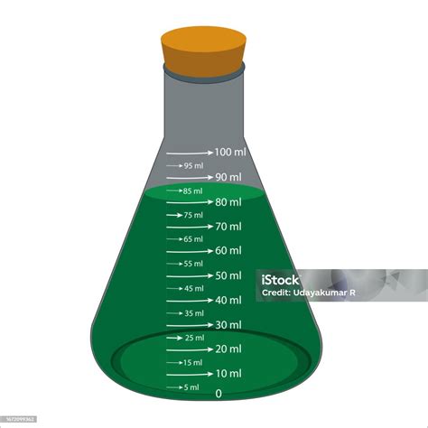 유리 실험실 화학 측정 플라스크 사실적인 벡터 일러스트레이션 세트에 다채로운 액체가 있습니다 실험실 유리 제품 및 화학 물질이 담긴 용기 과학 또는 의료 장비 삼각 플라스크