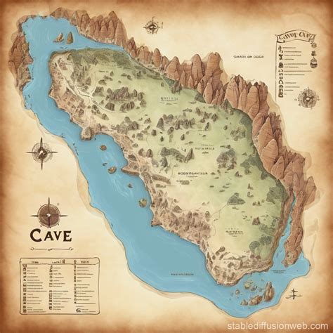 Cave World Map Stable Diffusion Online
