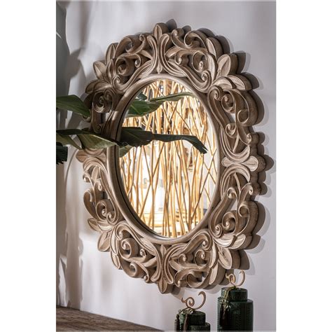 Дорогое элитное зеркало: Зеркало настенное круглое серебряное Enna ...