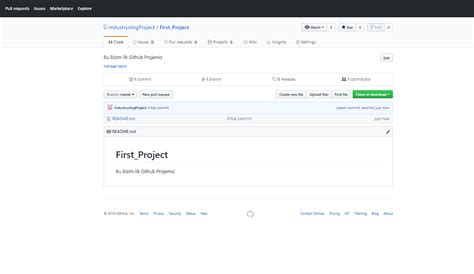 Github 3 Github Üzerinde Proje Repository Oluşturma Murat Bilginer