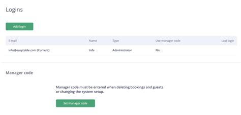 Adding Logins Easytable Support And Knowledge Base