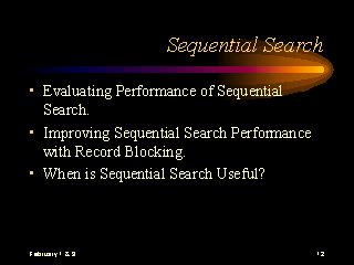 Sequential Search