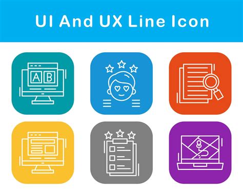 Ui And Ux Vector Icon Set 20654487 Vector Art At Vecteezy
