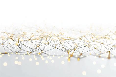 Network Of Interconnected Dots And Lines Representing Global Web White