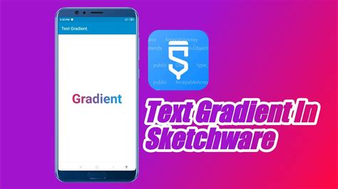 How To Add Gradient Text In Sketchware Youtube