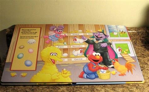 Sesame Street Elmo Farm First Look And Find Large Board Book New
