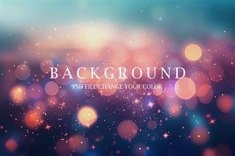 Abstract Electric Bokeh Background | Premium AI-generated PSD