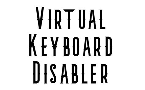 Virtual Keyboard Disabler For Google Chrome Extension Download