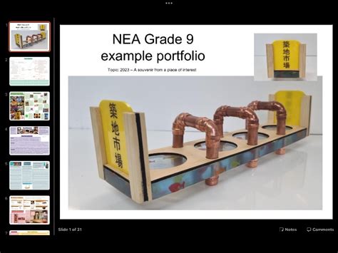 Grade 9 Example Nea Aqa Gcse Design And Technology Portfolio Teaching