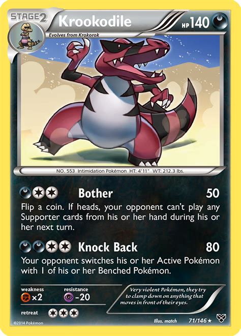 Krookodile 71146 Xy Base Set Danireon Cards And Games