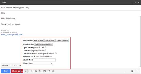 How To Personalise Bulk Mails In Gmail