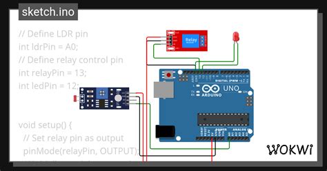 Street Light Wokwi Esp32 Stm32 Arduino Simulator