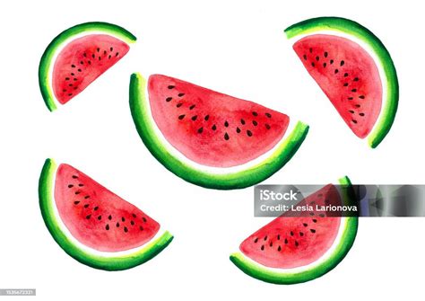 반원형 수박 조각의 패턴입니다 흰색 배경에 격리되어 있습니다 0명에 대한 스톡 벡터 아트 및 기타 이미지 0명 개념