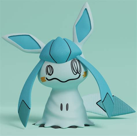 Stl File Pokemon Mimikyu Glaceon・3d Printer Design To Download・cults