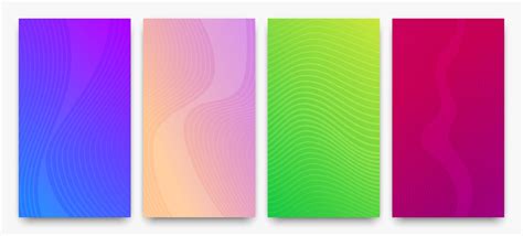 Modern Colorful Gradient Background With Wave Lines 41436260 Vector Art