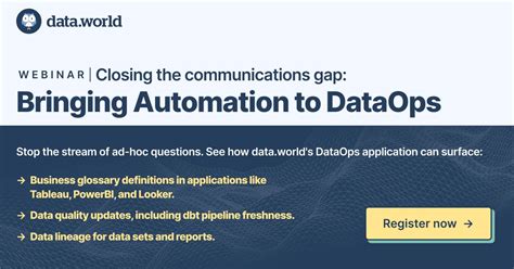 Data World On Linkedin Closing The Communications Gap Bringing Automation To Dataops
