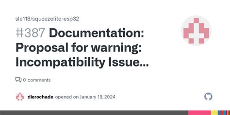 documentation proposal for warning incompatibility issue with some