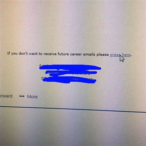 the button to unsubscribe from this place s emails is unclickable r