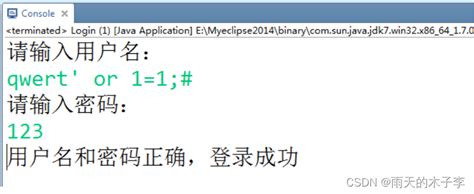 【jdbc】 综合案例（账号密码登录和sql注入）sql注入获取用户名和密码 Csdn博客