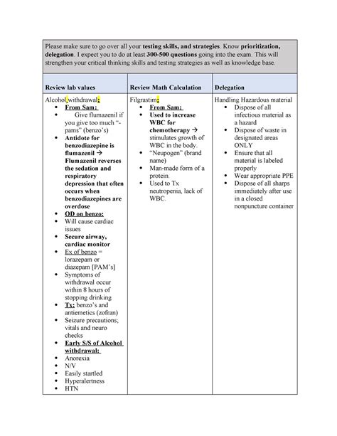 Comp 3 Class Review Please Make Sure To Go Over All Your Testing Skills And Strategies