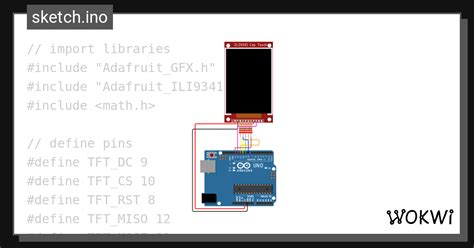 My First Code Ili9341 Wokwi Esp32 Stm32 Arduino Simulator