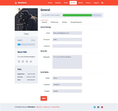 Full Res Edit Profile Profile Edit