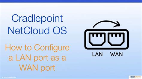 cradlepoint netcloud os how to configure a lan port as a wan port