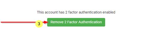 Remove Two Factor Authentication FA From A User