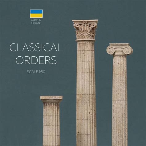 Greek Columns Set • Сorinthian Order Column • Doric Order Column • Ionic Order Of Architecture