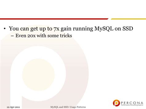 Ppt Mysql And Ssd Usage Patterns Powerpoint Presentation Free Download Id1749442