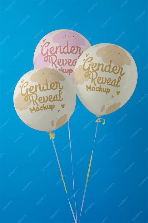Premium Psd Gender Reveal Decoration Mockup Design