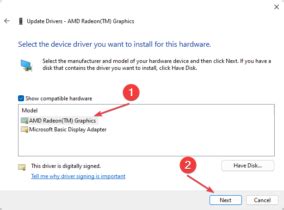 Fix Windows Update May Have Automatically Replaced AMD
