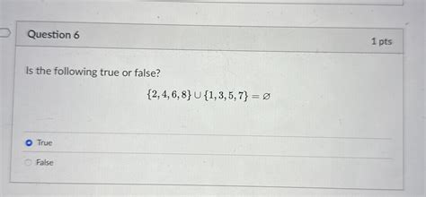 solved question 61 ﻿ptsis the following true or