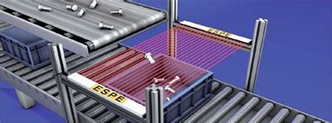 measuring light curtain used for workpiece counting espe