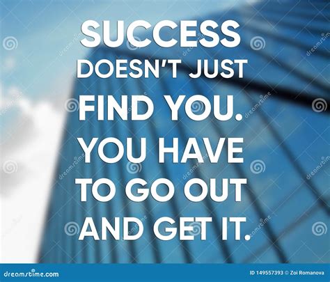 Inspirierend Zitate Der Motivation Typografisch Auf Foto Positives Plakat Des Erfolgs Stockbild