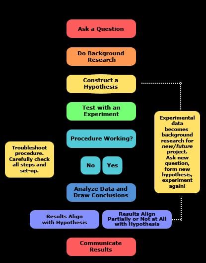 The 7 Steps Of The Scientific Method In Order And Its Definition Art Print Worksheets Library