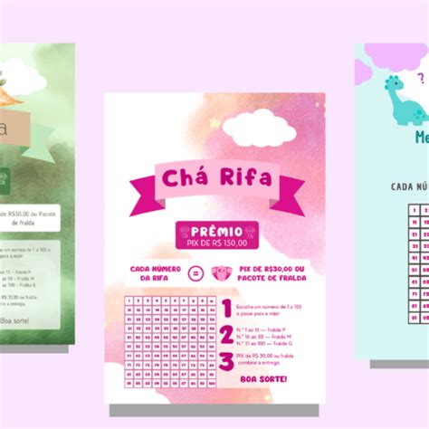 Chá Rifa De Fralda Como Fazer E 7 Modelos Prontos