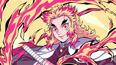Kyojuro Rengoku Wallpaper 4k Demon Slayer Kimetsu No Yaiba
