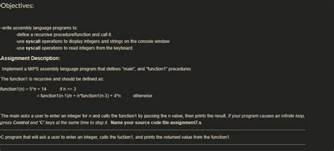 objectives write assembly language programs to