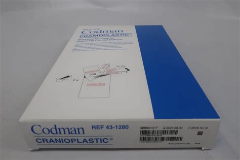 New Codman 43 1280 Cranioplastic Resinous Material For Repairing