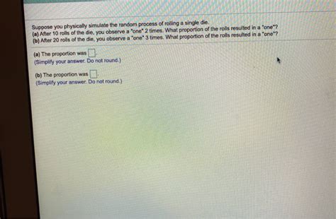 Solved 2 90 Suppose You Physically Simulate The Random