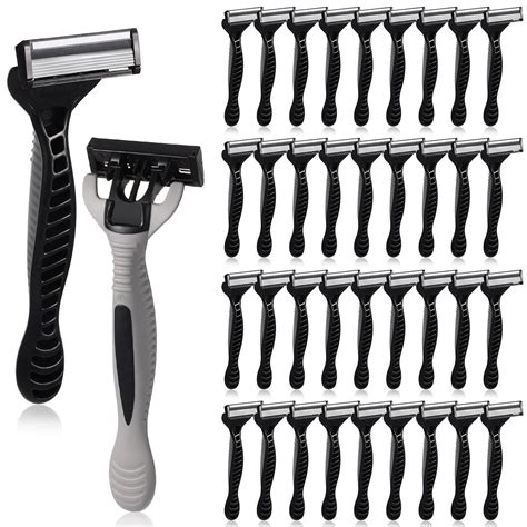 Lsupdaol 12 Pcs Mens Disposable Razors Bulk 5 Blade Blade Razors For