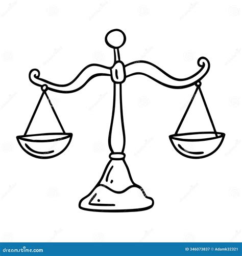 Balance Scale Drawing Equality Balance Scale Vector Images Over