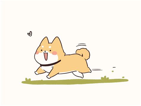 走る犬の楽しいひととき｜イラスト・フリー素材なら「シンテリ」