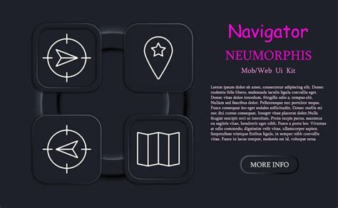 premium vector navigator set icon b location pointer mark pointer tip