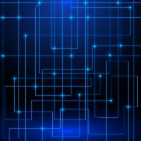 Technology Blue Vector Background Premium Vector