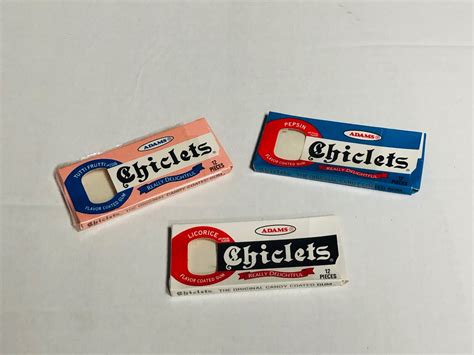 Collectible Vintage Adams Chiclets Tutti Frutti Pepsin Licorice Gum