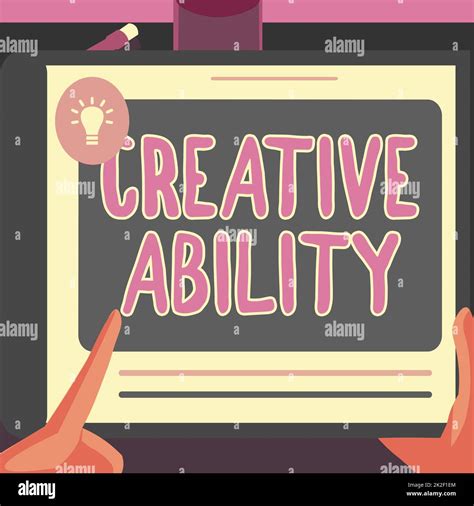 Inspiration Showing Sign Creative Ability Word Written On Able To