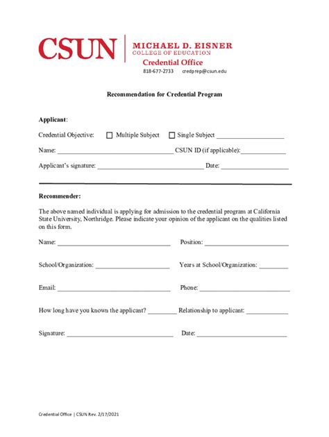 Fillable Online Graduate Student Credentials California State